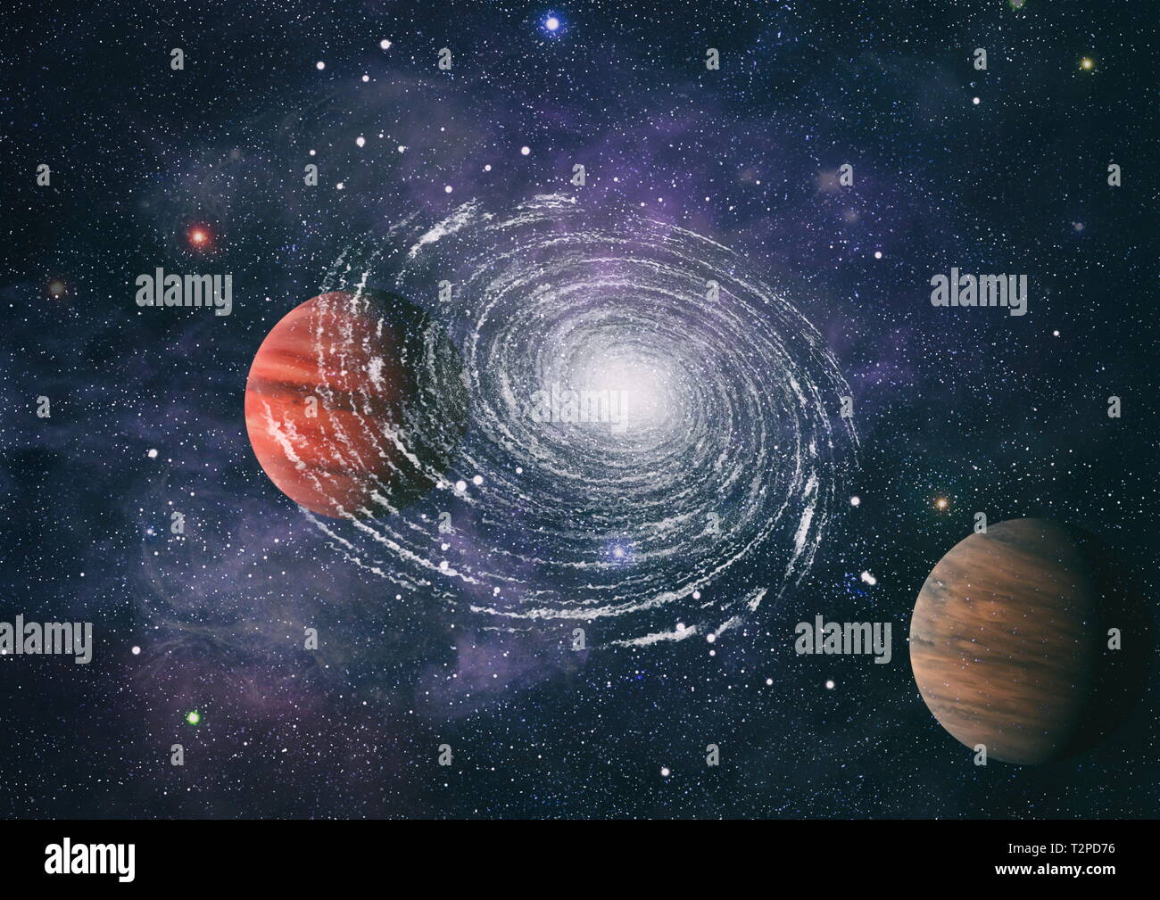Small part of an infinite star field of space in the Universe ...