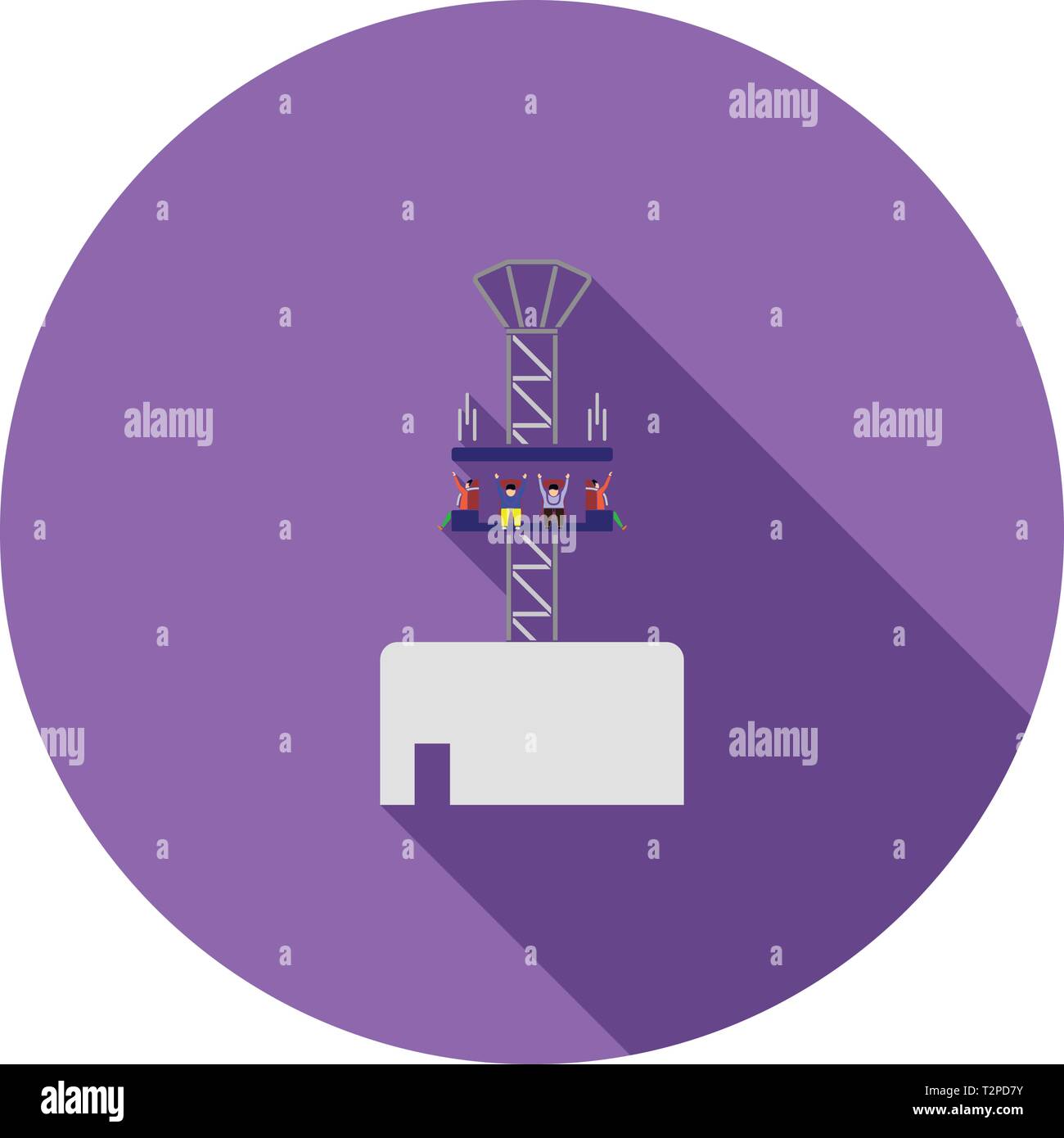 Freefall tower ride hi-res stock photography and images - Alamy