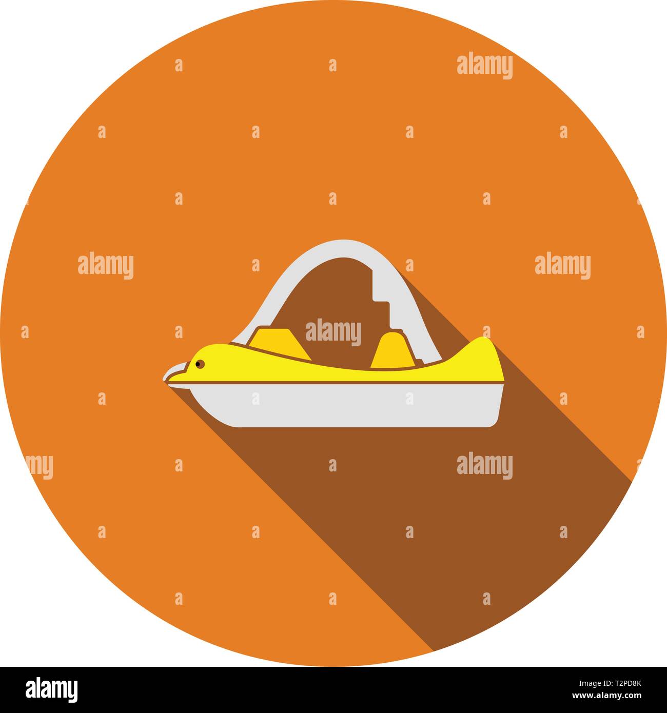 Catamaran icon. Flat color design. Vector illustration Stock Vector ...