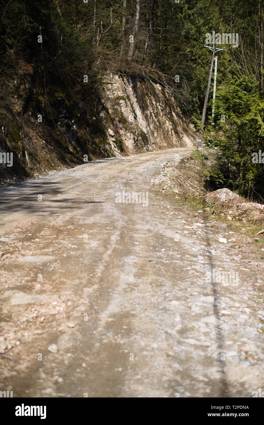 Norrish Creek Forest Service Road in Dewdney, Mission, British Columbia ...