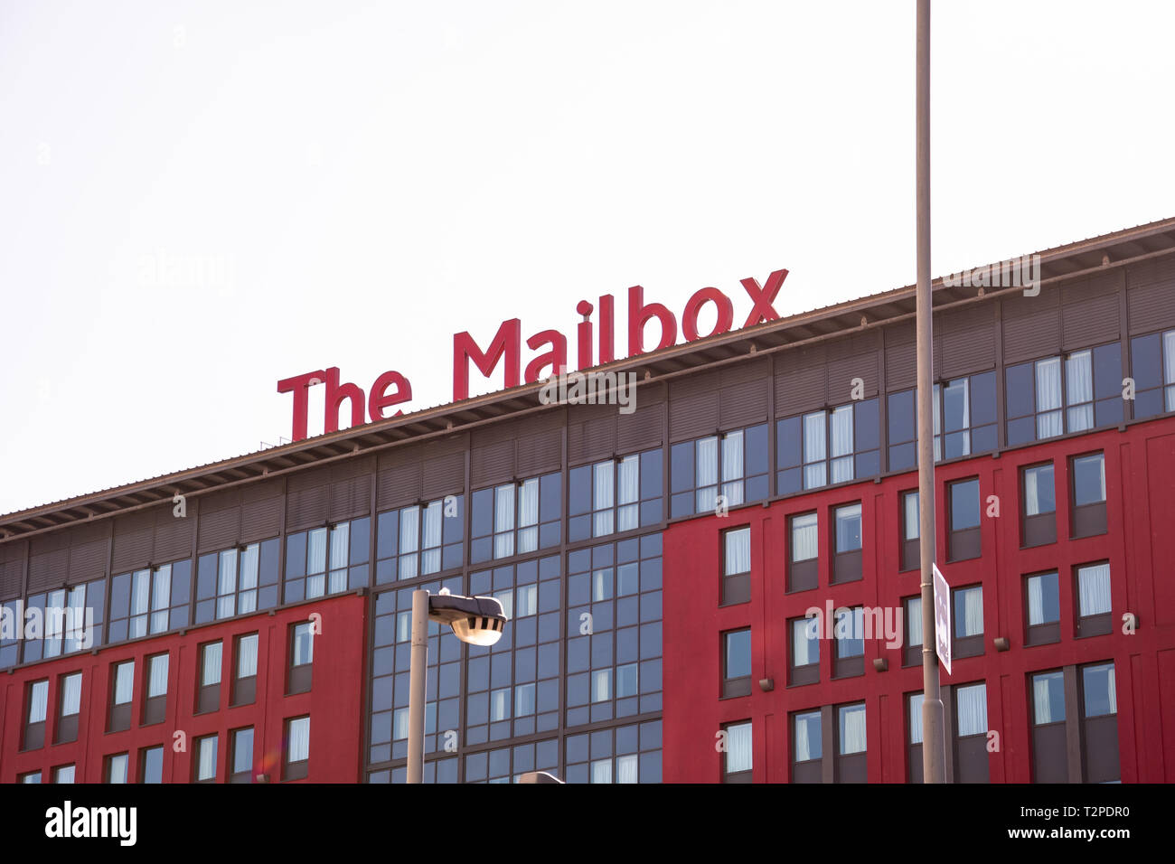 Birmingham, England - March 17 2019: The exterior of the Mailbox ...