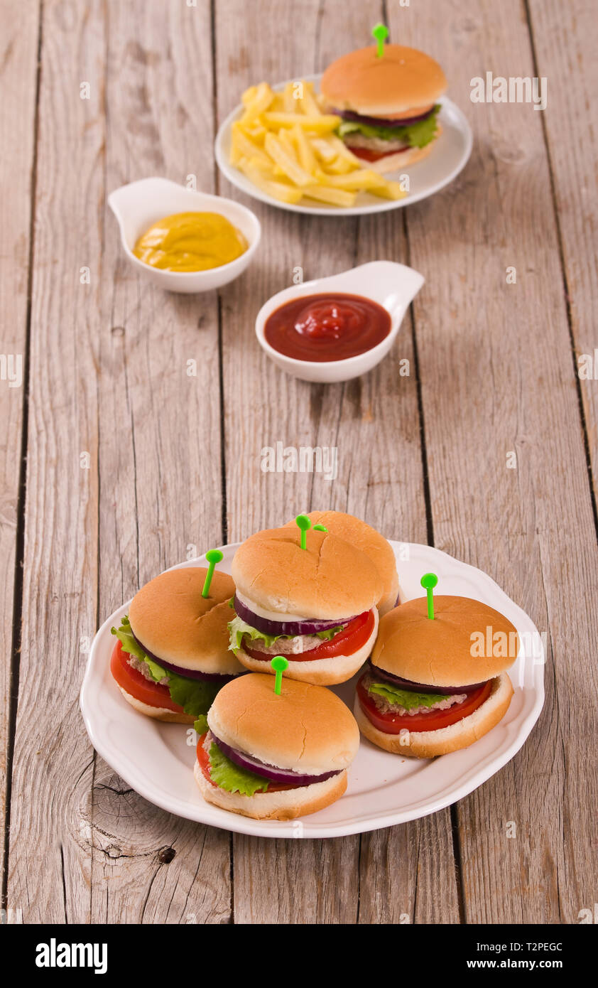 Toothpick burger hi-res stock photography and images - Alamy
