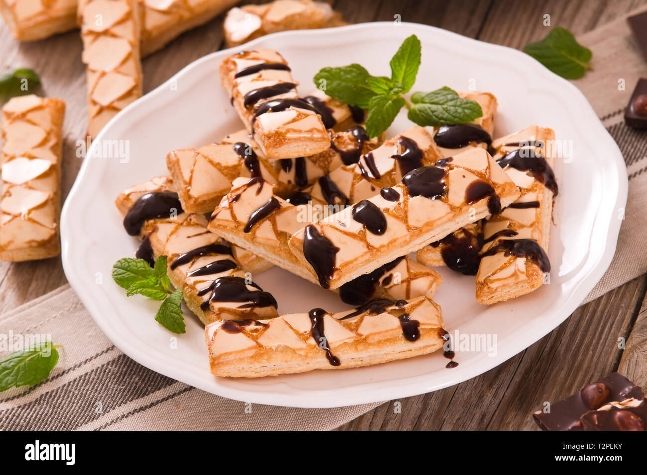 Puff pastry cookies Stock Photo - Alamy