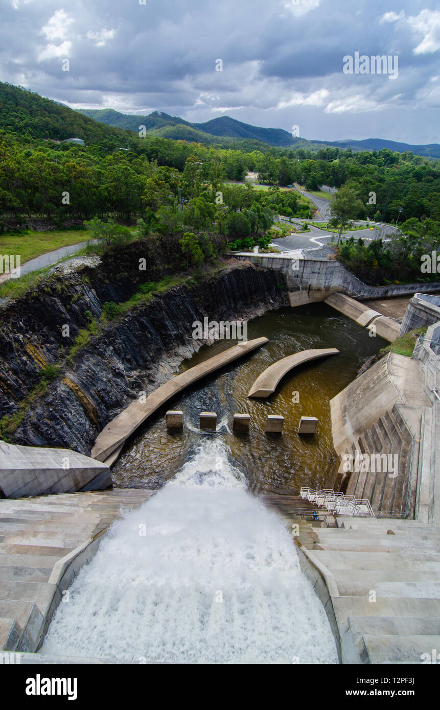 Always a good sign when the spillway at Lake Wivenhoe is in action ...