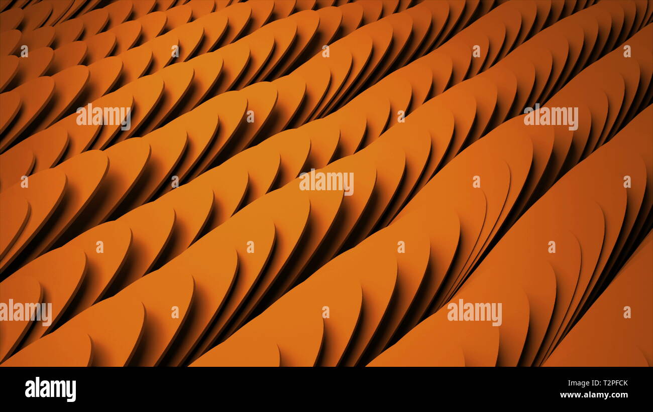 Many abstract shapes like feathers, optical Illusion as sea waves ...