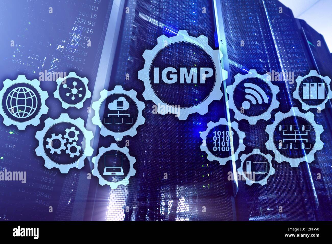 IGMP. Internet Group Management Protocol concept. Communications ...