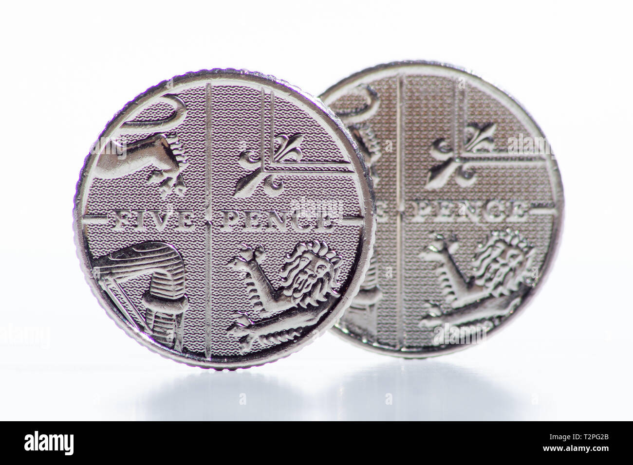 Five pence coins hi-res stock photography and images - Alamy