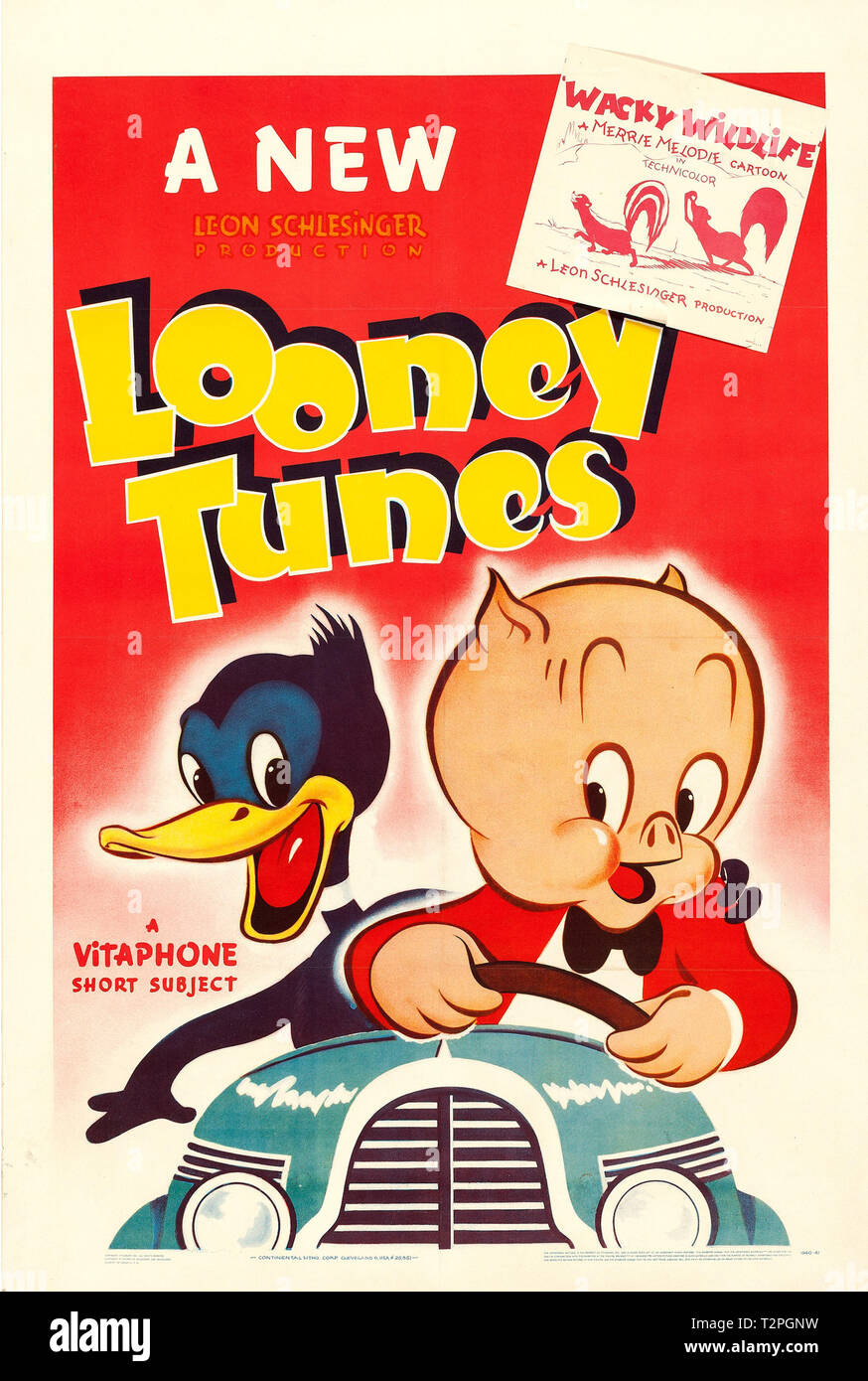 Looney Tunes Cartoon Stock Poster Warner Brothers 1940 Poster File