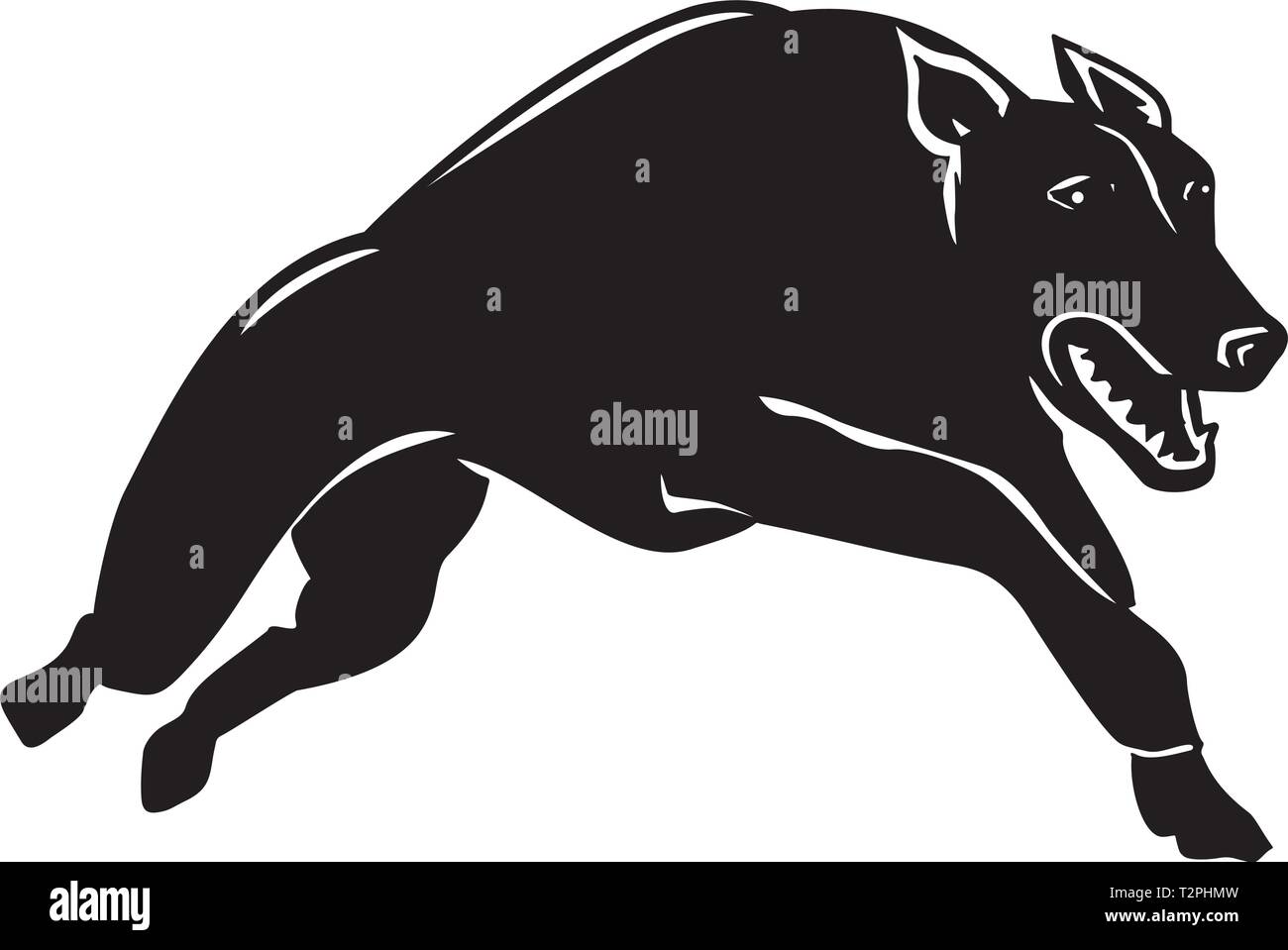 Guard Dog Illustration Stock Vector Image & Art - Alamy