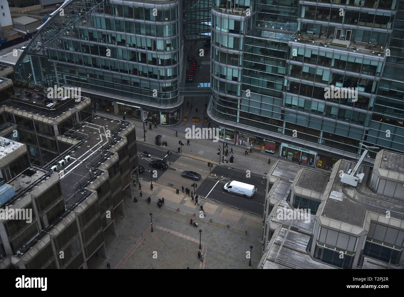Aerial views of London Victoria from Westminster Cathedral Stock Photo ...