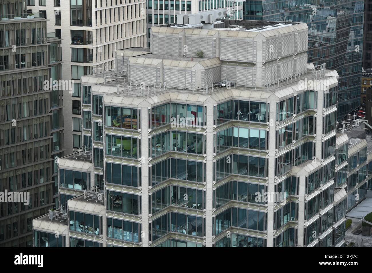 Aerial views of London Victoria from Westminster Cathedral Stock Photo ...