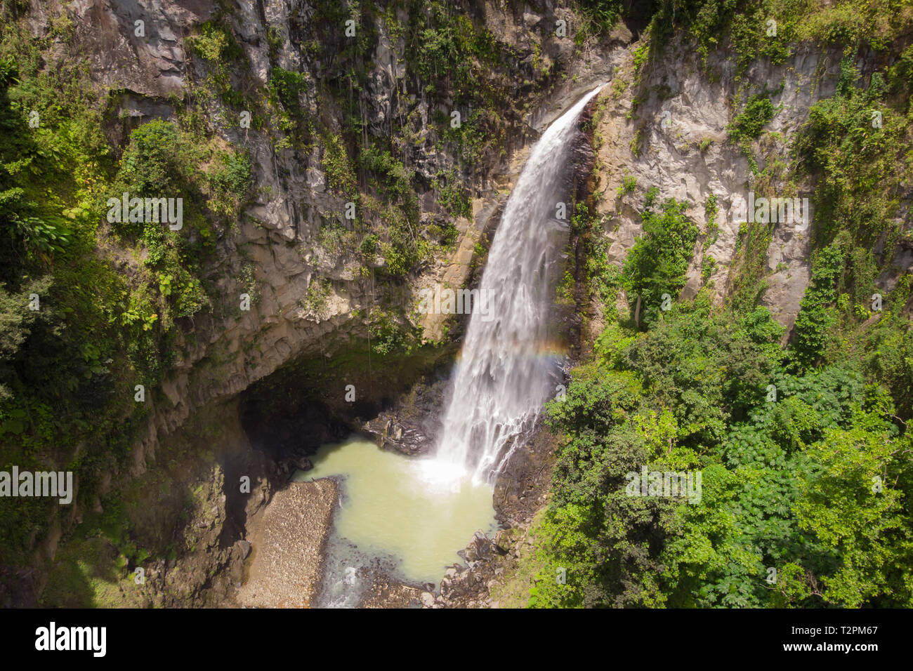 Trafalgar Falls, Morne Trois Pitons National Park, Dominica Stock Photo ...