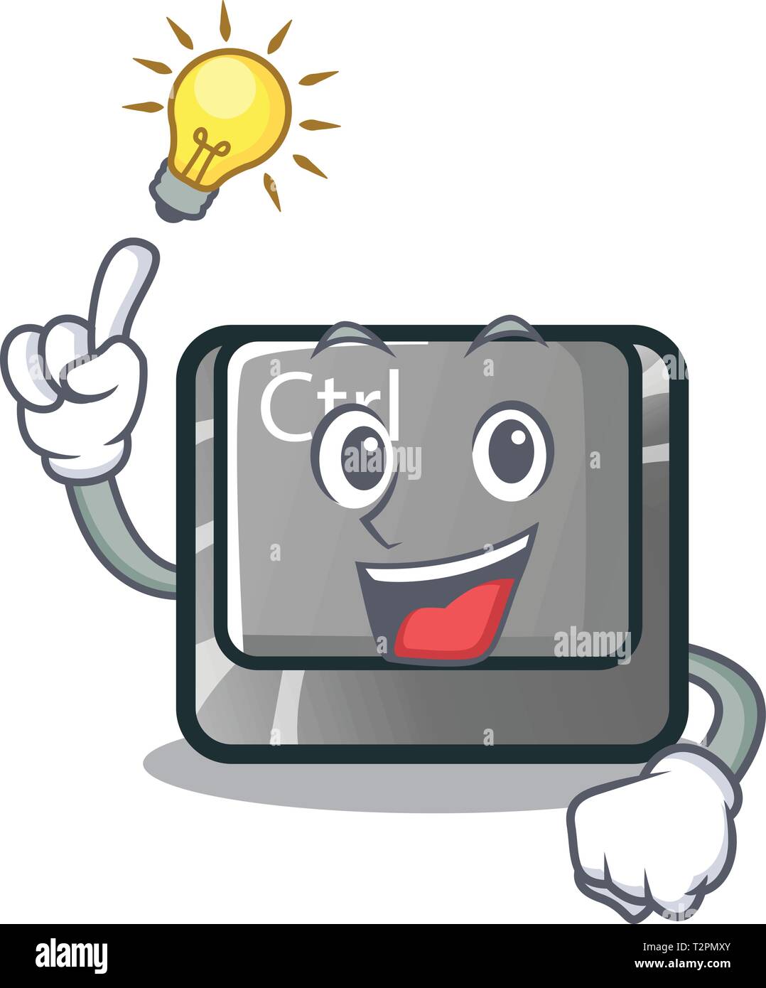 Have an idea ctrl button on the cartoon keyboard vectoir illustration ...