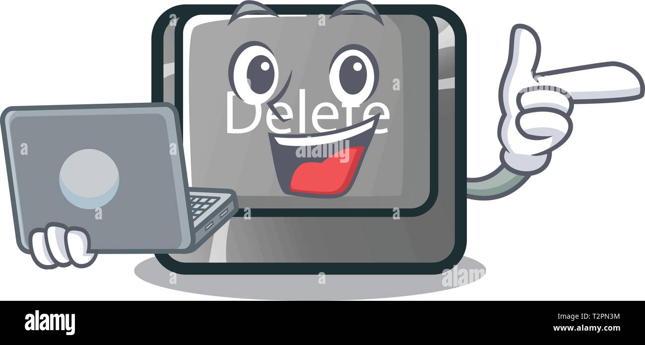 With laptop button delete isolated with the character vector ...
