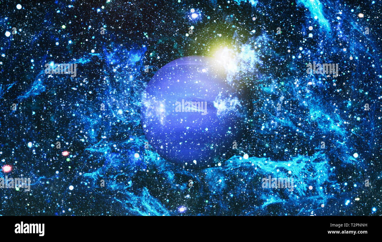 planets, stars and galaxies in outer space showing the beauty of space ...