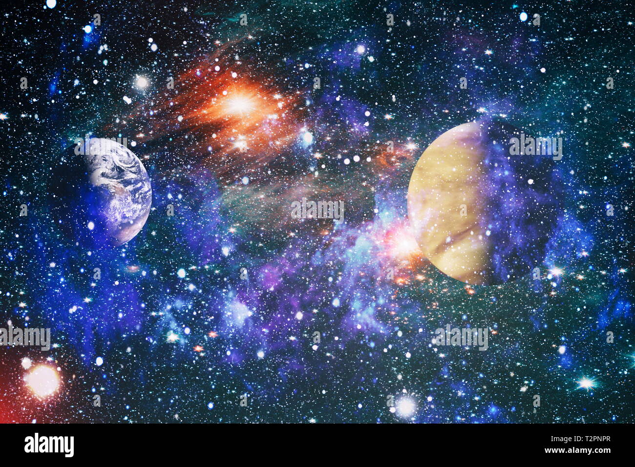 Colorful deep space. Universe concept background. Elements of this ...