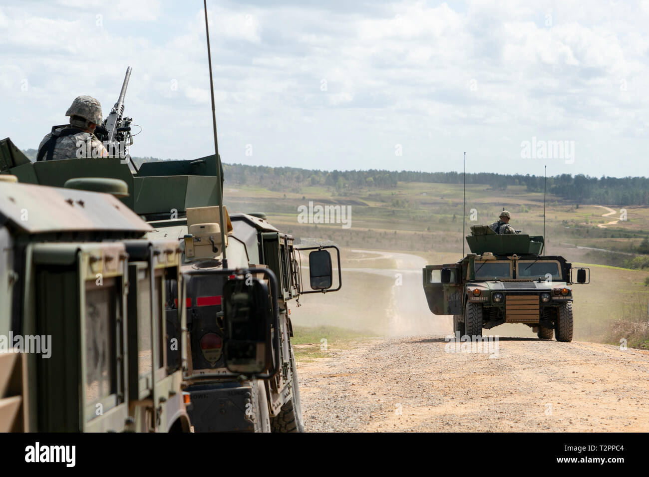 A vehicle crew from Delta Company, 2nd Battalion, 156th Infantry ...