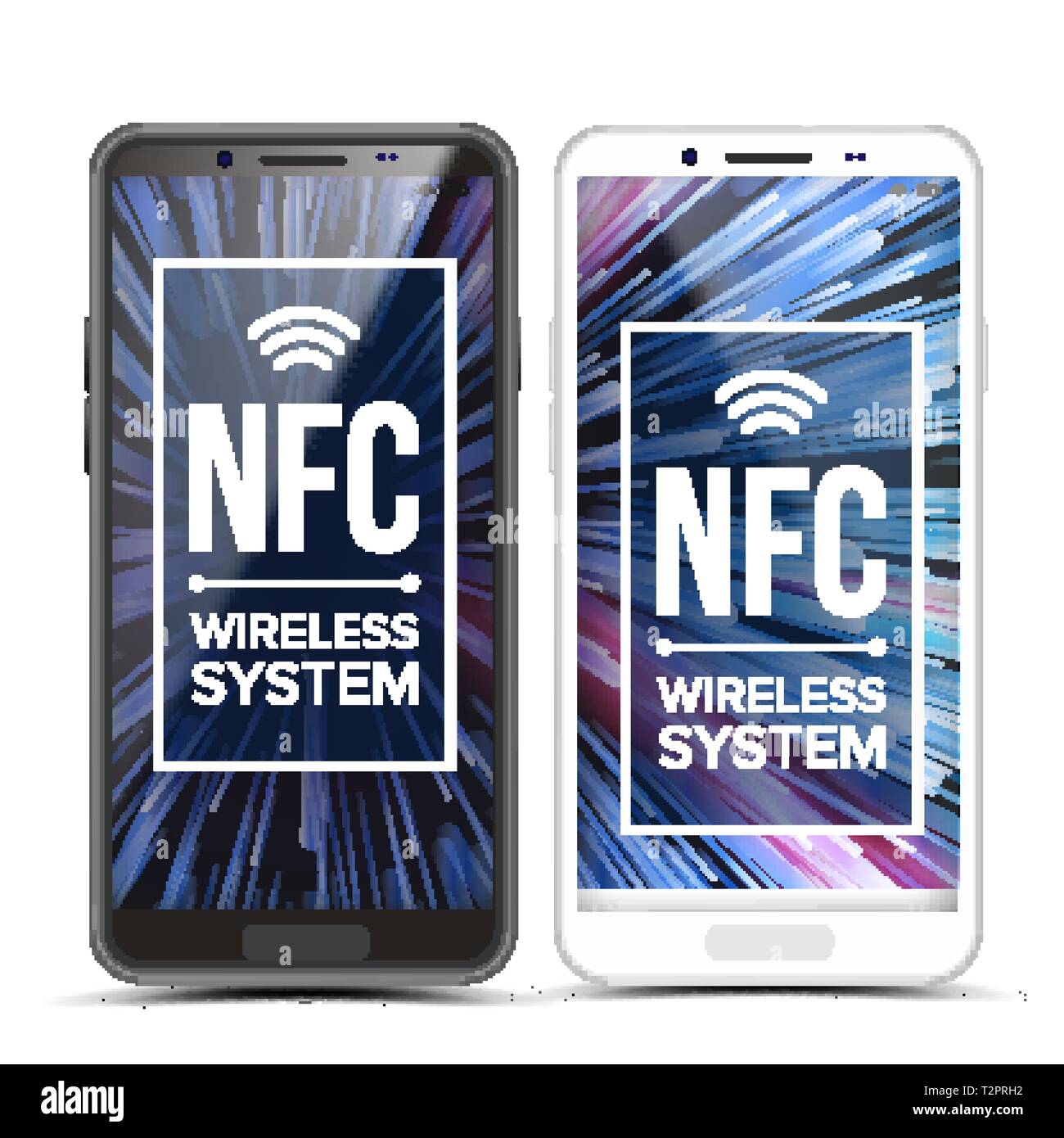 NFC Vector. Tap To Pay NFC Technology. Wireless Phone Payment Money ...