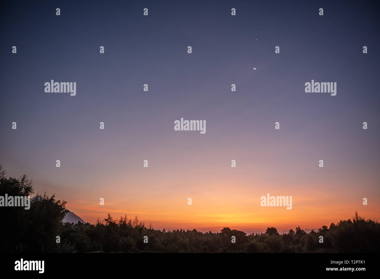 Sunrise Volcanos National Park , Rwanda Stock Photo - Alamy