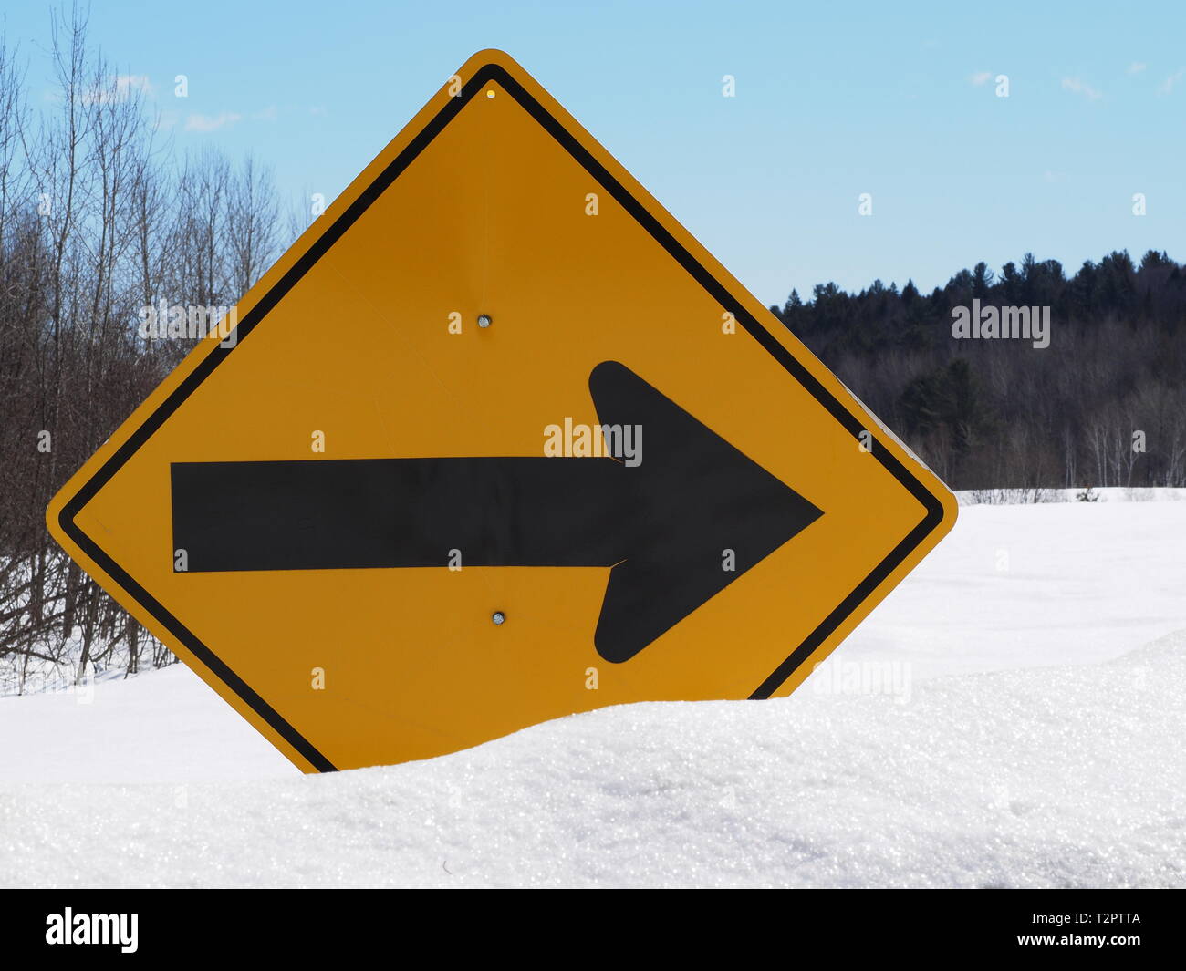 Sharp turn sign hi-res stock photography and images - Alamy
