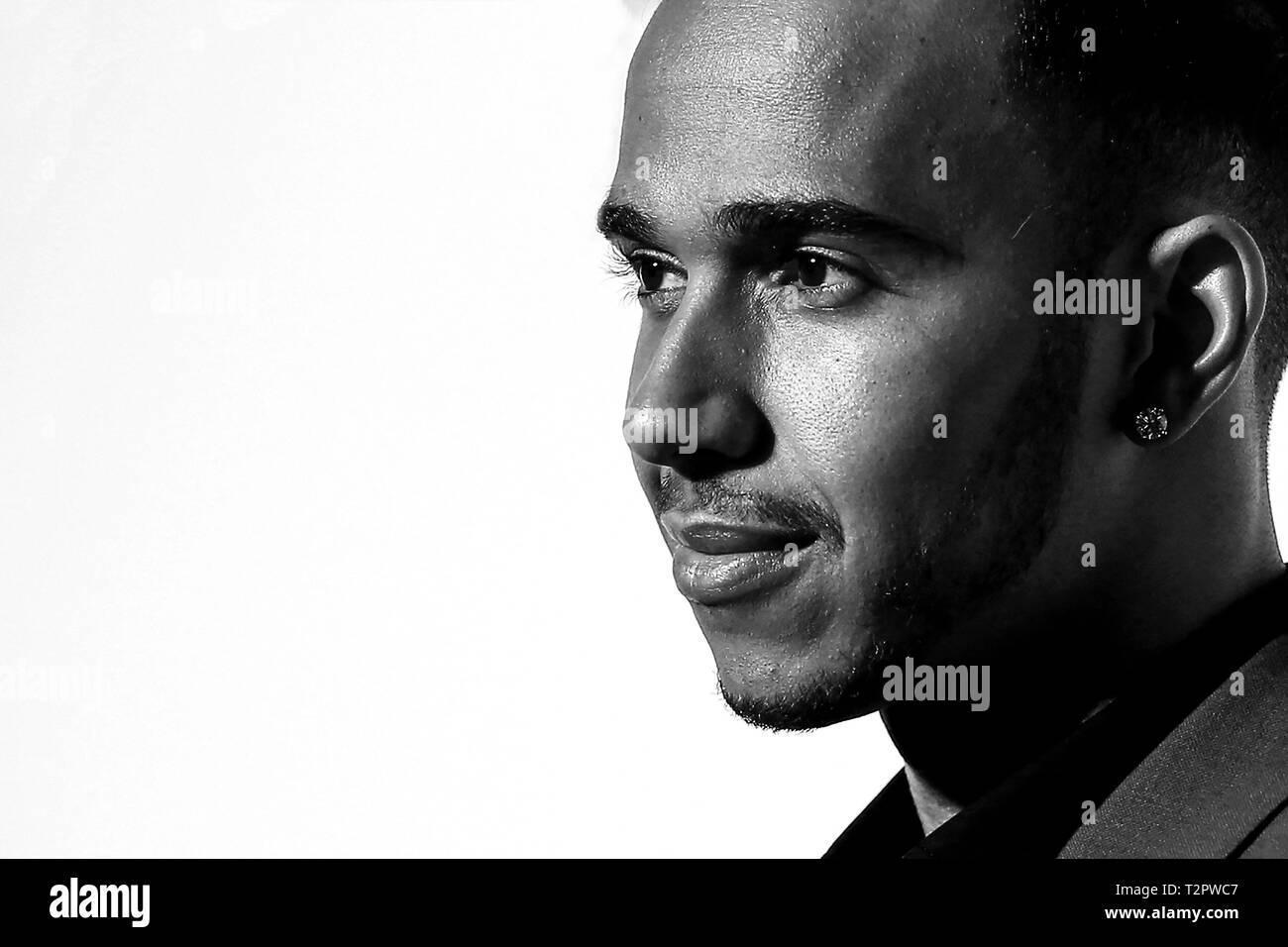 Lewis hamilton black white hi-res stock photography and images - Alamy