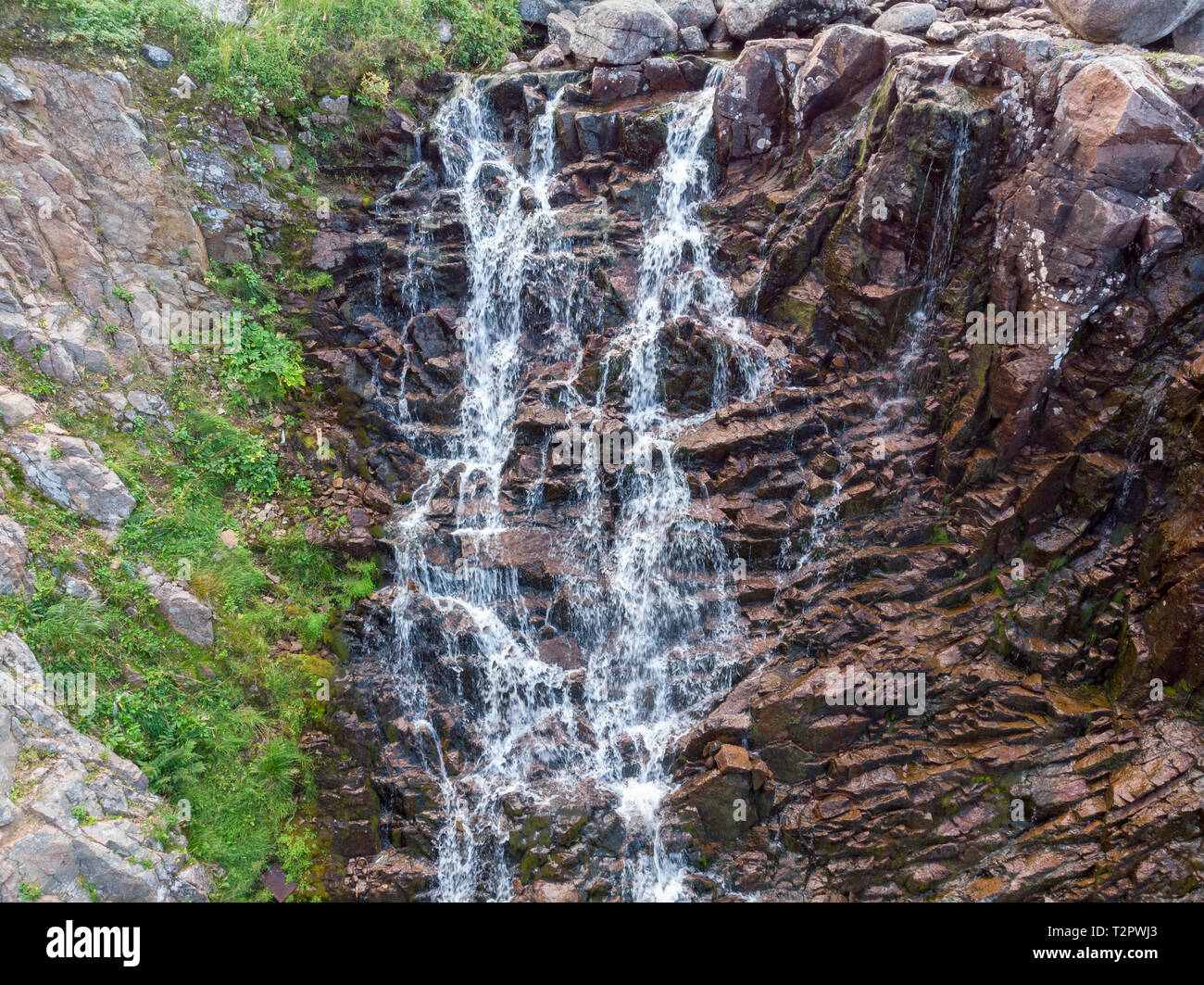 Aerial footage of waterfall hi-res stock photography and images - Alamy
