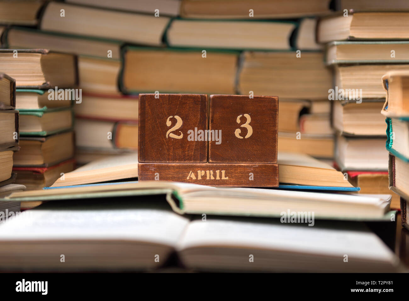 World Book Day, April 23, books Stock Photo - Alamy