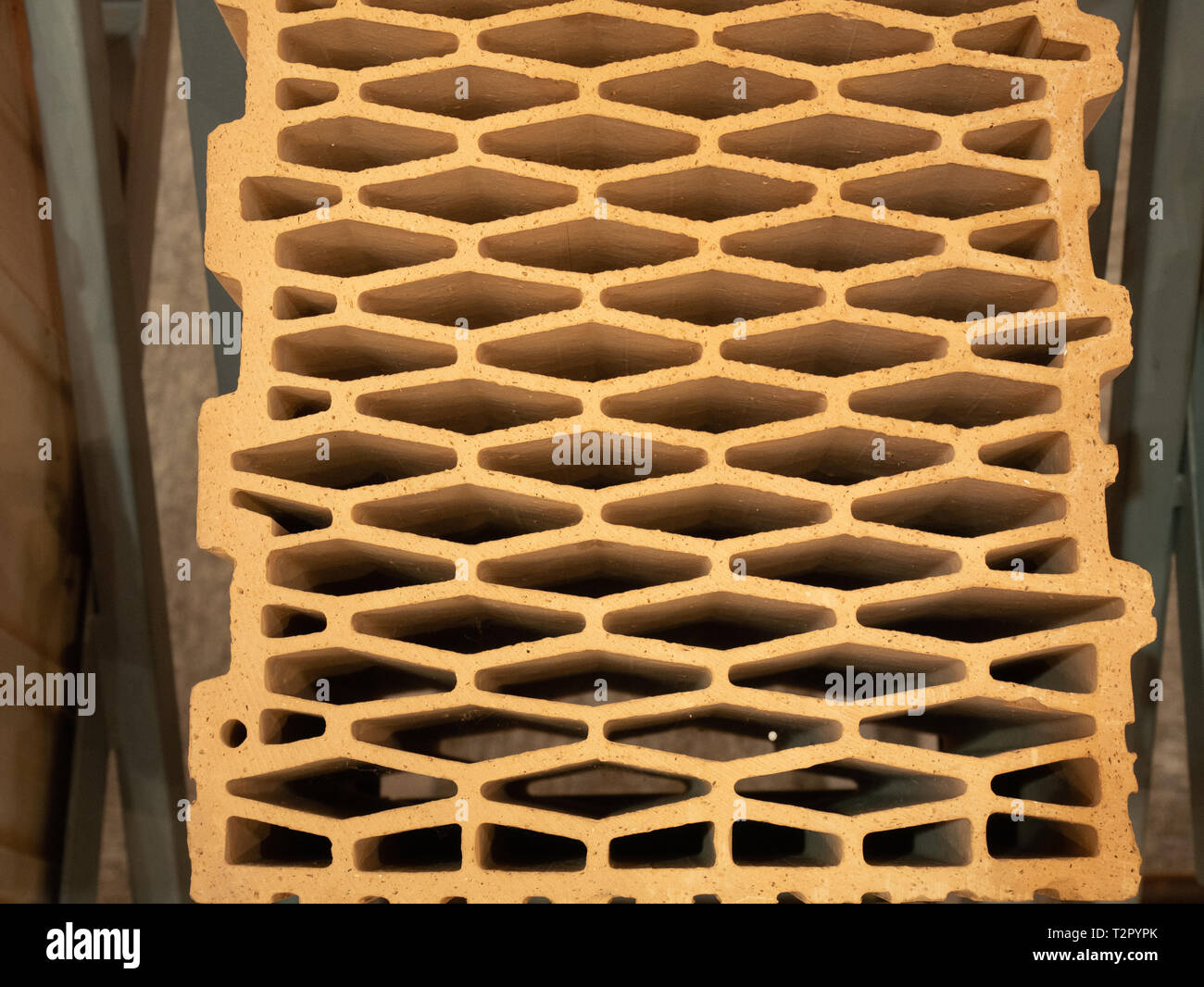 example sample of hollow red brick for masonry building construction ...