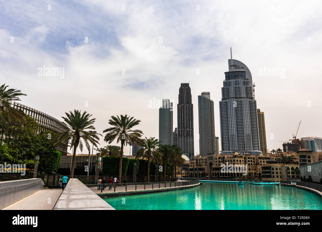 Dubai, United Arab Emirates; Address Hotel in Emaar Square Stock Photo ...