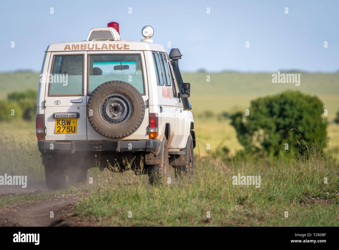 Ambulance Driving Away