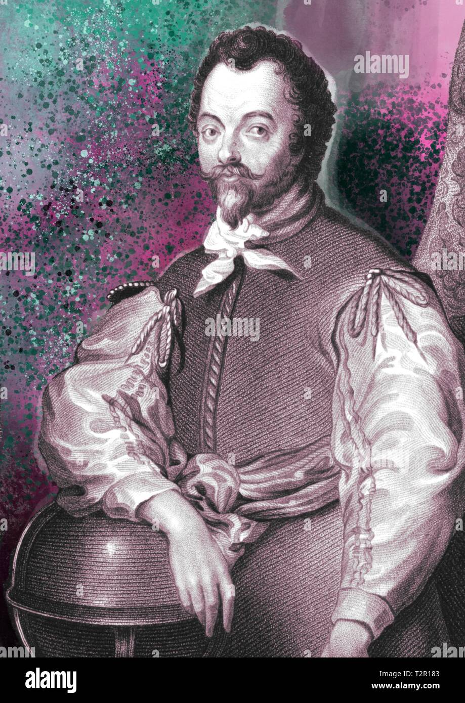 Portrait of Francis Drake Stock Photo - Alamy