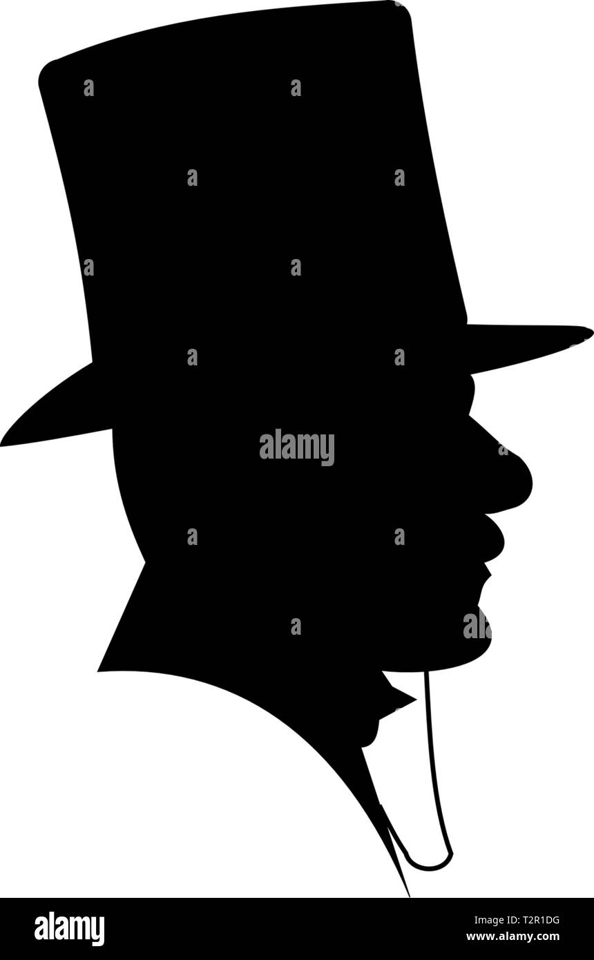Victorian Man Top Hat Illustration High Resolution Stock Photography ...