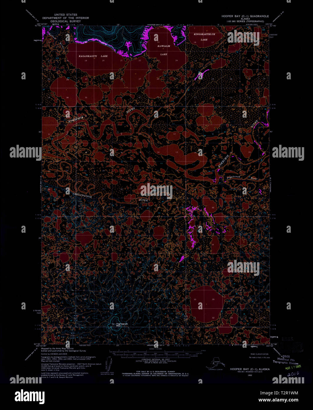 Hooper bay alaska map hi-res stock photography and images - Alamy