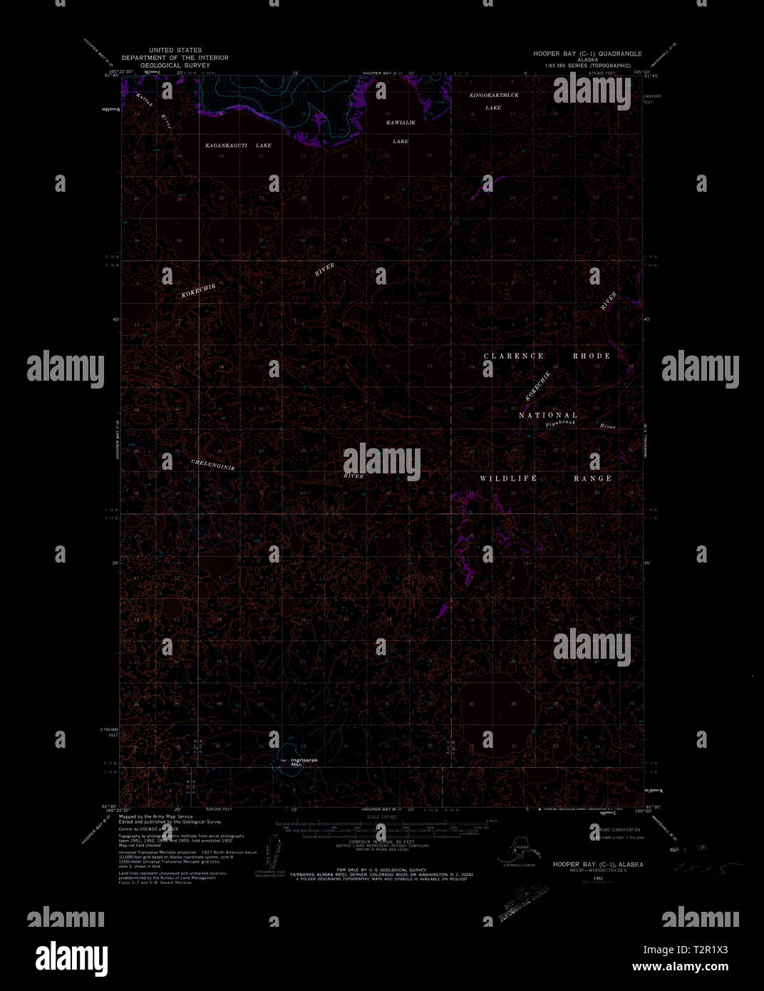 Hooper bay alaska map hi-res stock photography and images - Alamy