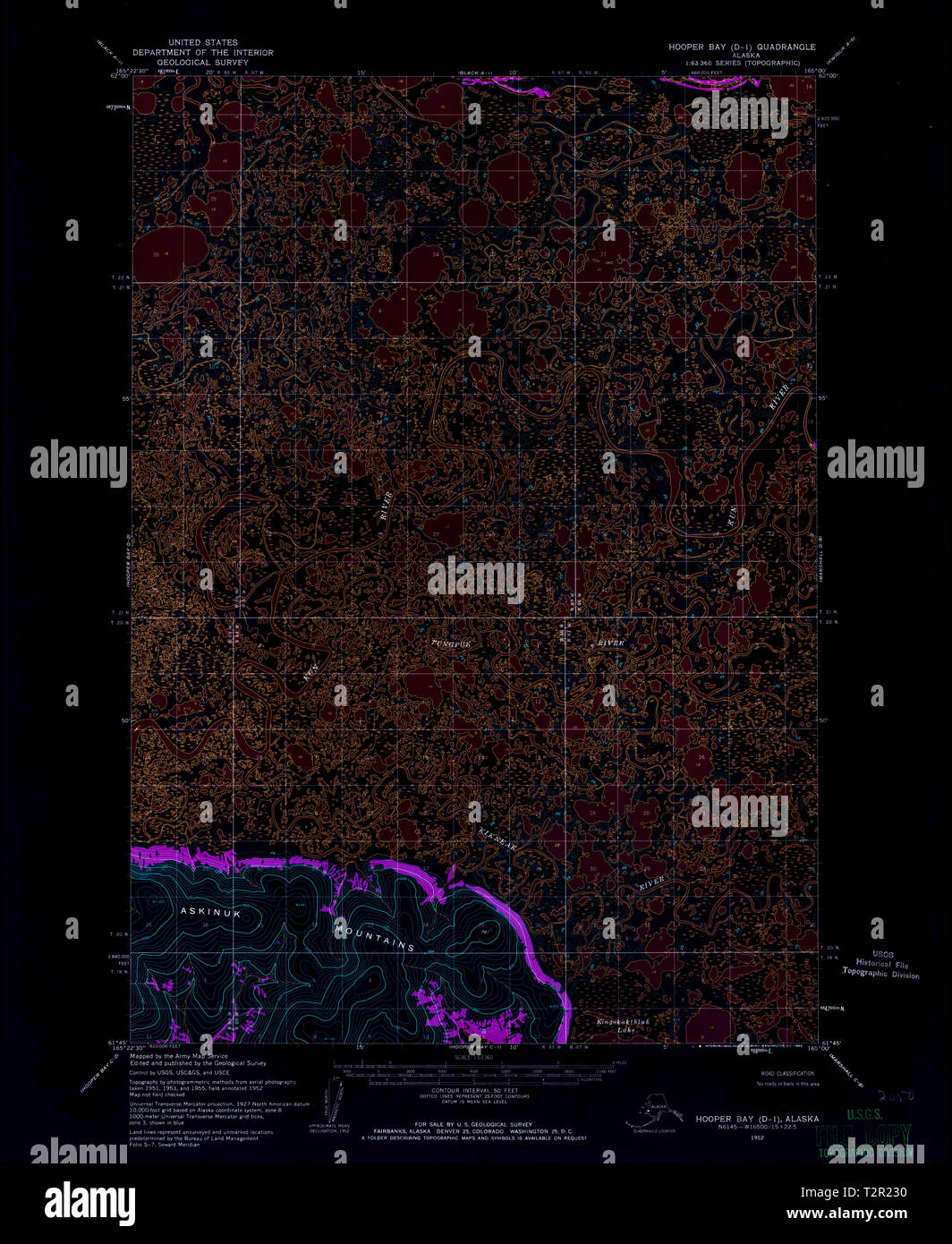 Hooper bay alaska map hi-res stock photography and images - Alamy