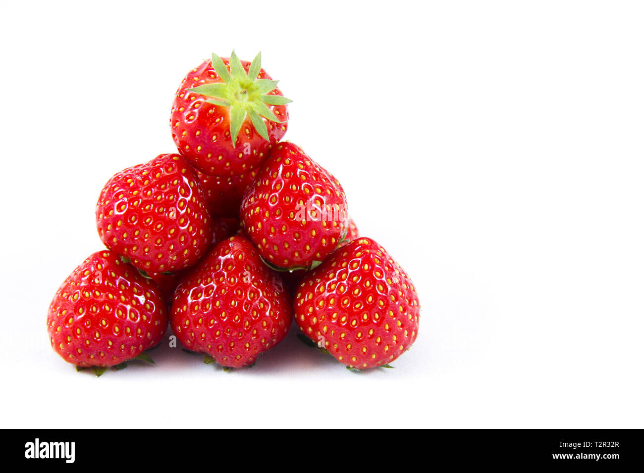 Pile of strawberries close up Stock Photo - Alamy