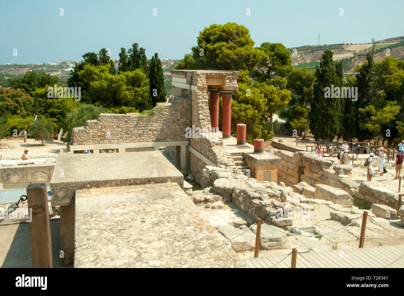 Views of Knossos Palace Stock Photo - Alamy