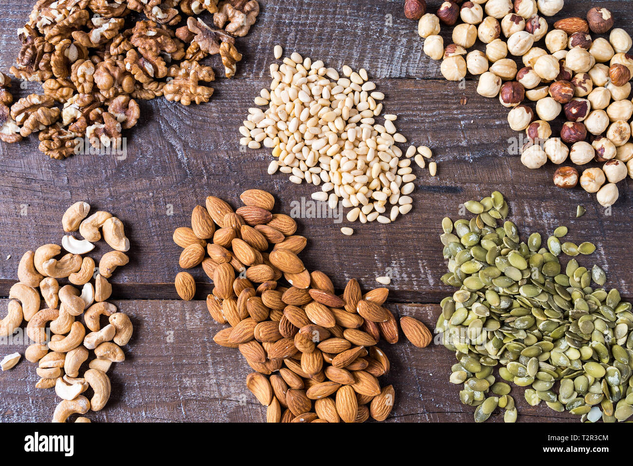 Superfoods different nuts hi-res stock photography and images - Alamy