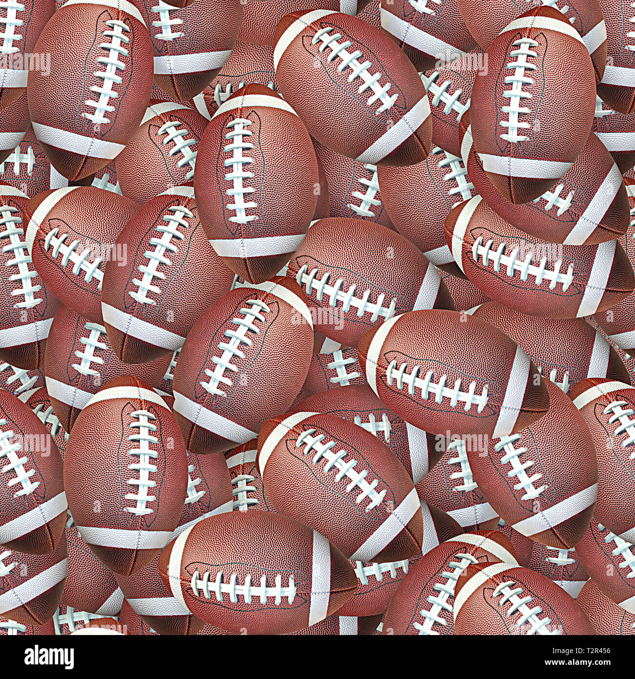 Footballs Seamless Texture Tile Stock Photo - Alamy