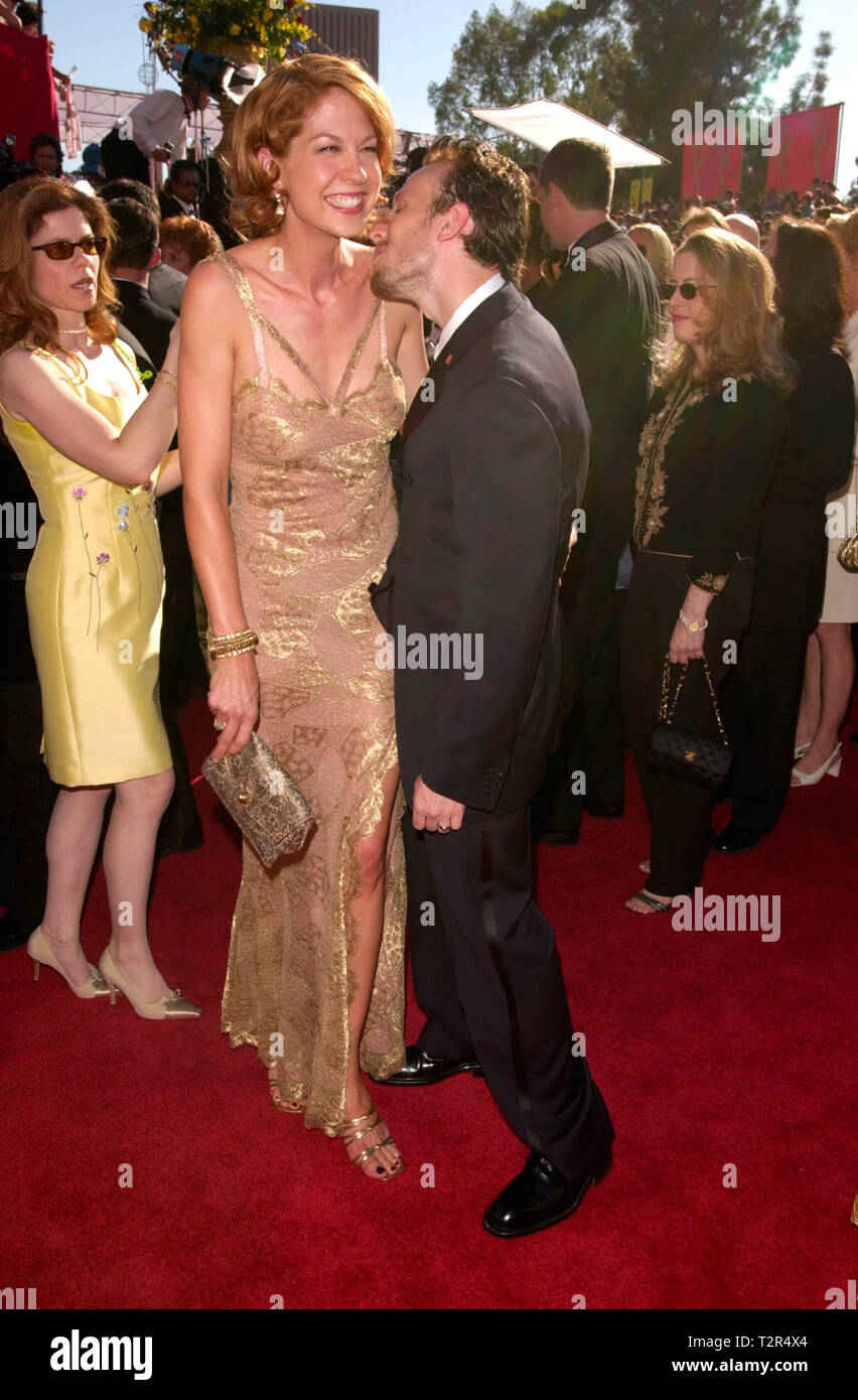 LOS ANGELES, CA. September 10, 2000: Actress Jenna Elfman & Husband ...
