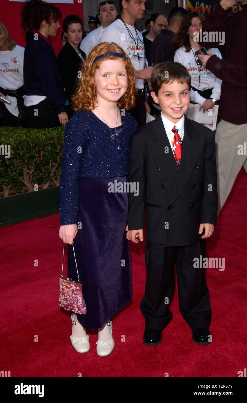 LOS ANGELES, CA. December 10, 2000: Actors Kellyann Kelso & Eli Russell ...