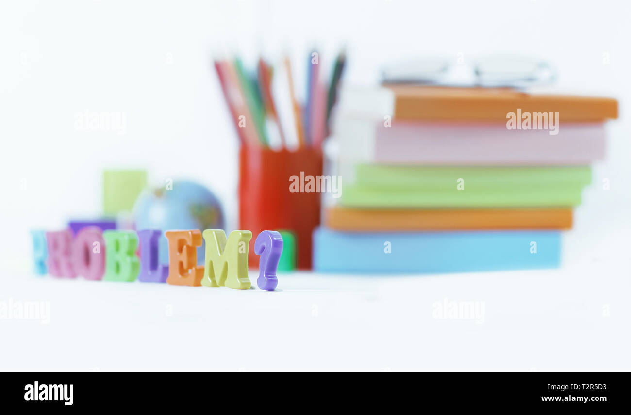 words problem on white background .photo with copy space Stock Photo ...