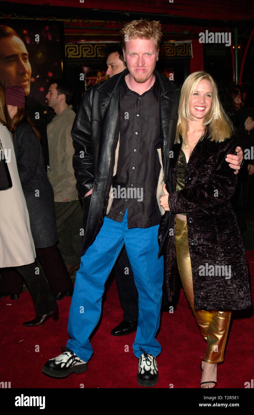 LOS ANGELES, CA. December 12, 2000: Actor Jake Busey & FiancŽe Kate ...