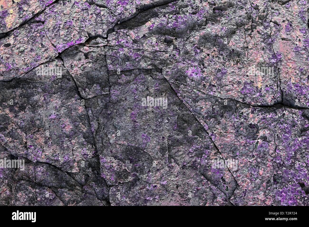 Close up detailed surface of rust and granite materials at different ...