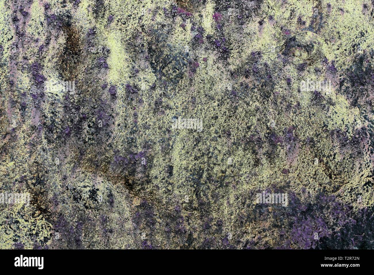 Close up detailed surface of rust and granite materials at different ...