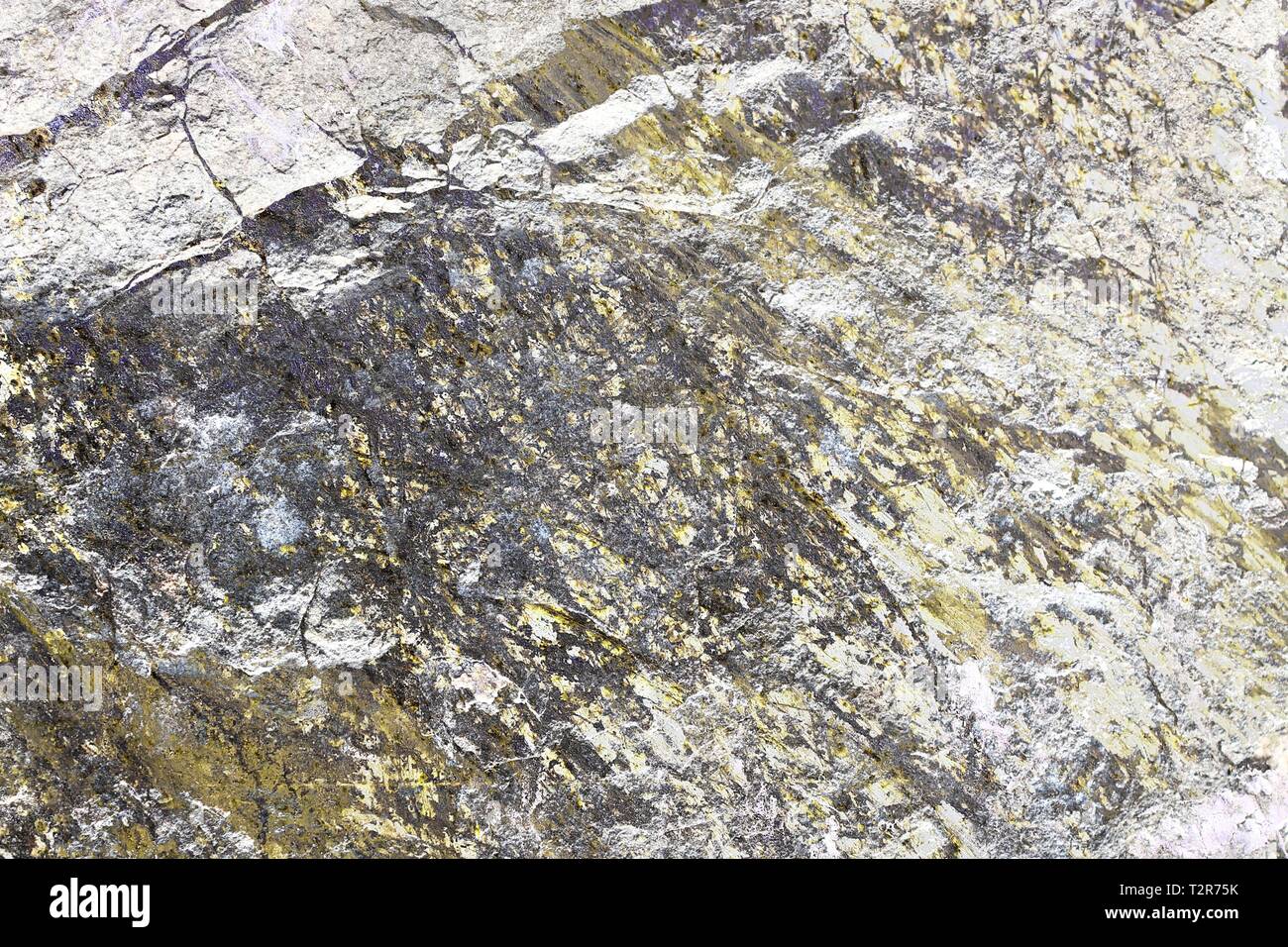 Close up detailed surface of rust and granite materials at different ...