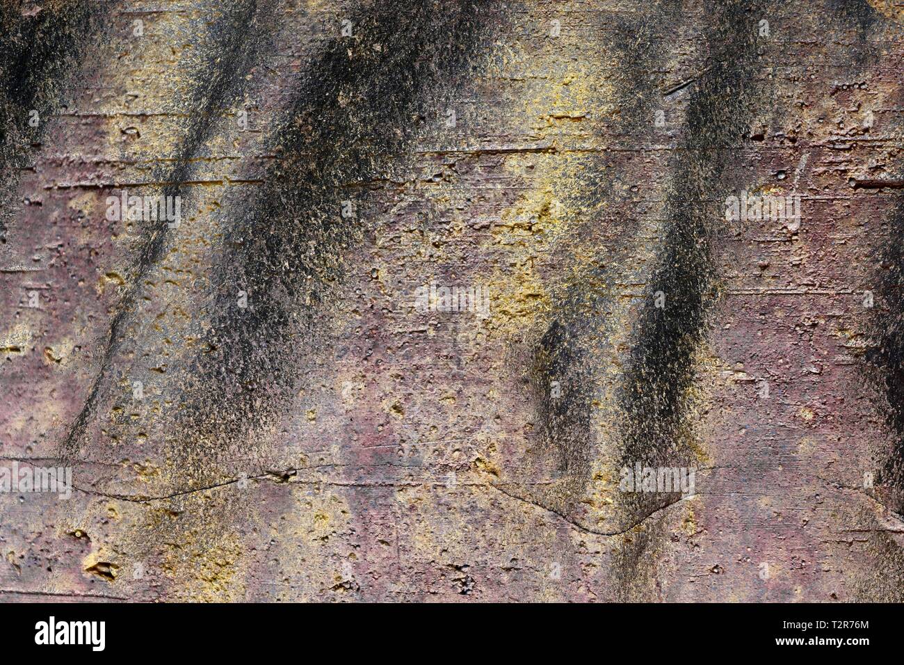 Close up detailed surface of rust and granite materials at different ...