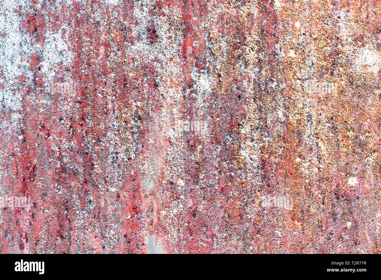 Close up detailed surface of rust and granite materials at different ...
