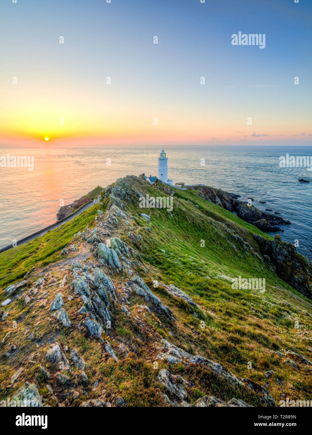 A Panoramic picture of Start point lighthouse in the South Hams of ...