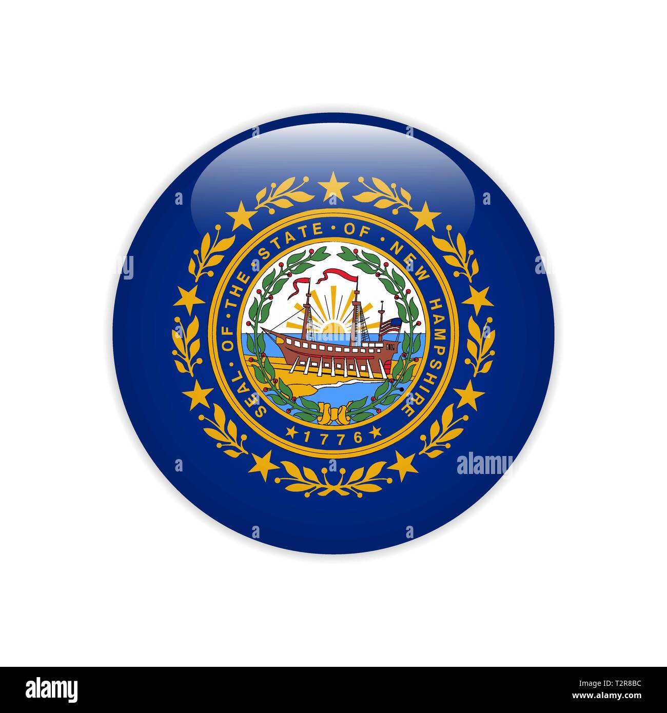 Country flag button Stock Vector Image & Art - Alamy